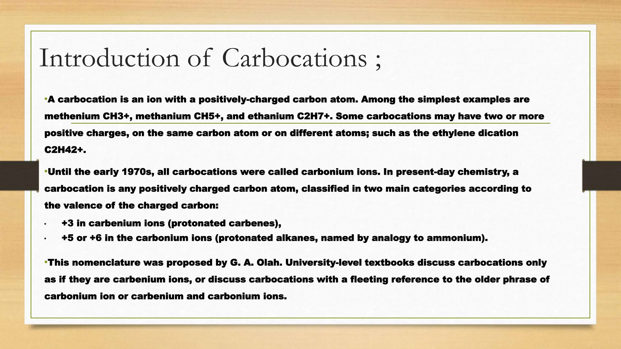 Carbocations.pptx.a complete ppt on topi of carbocation | PPT