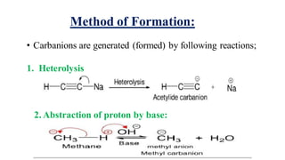 Carbocations and carbanions | PDF