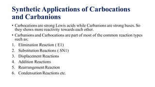 Carbocations and carbanions | PDF