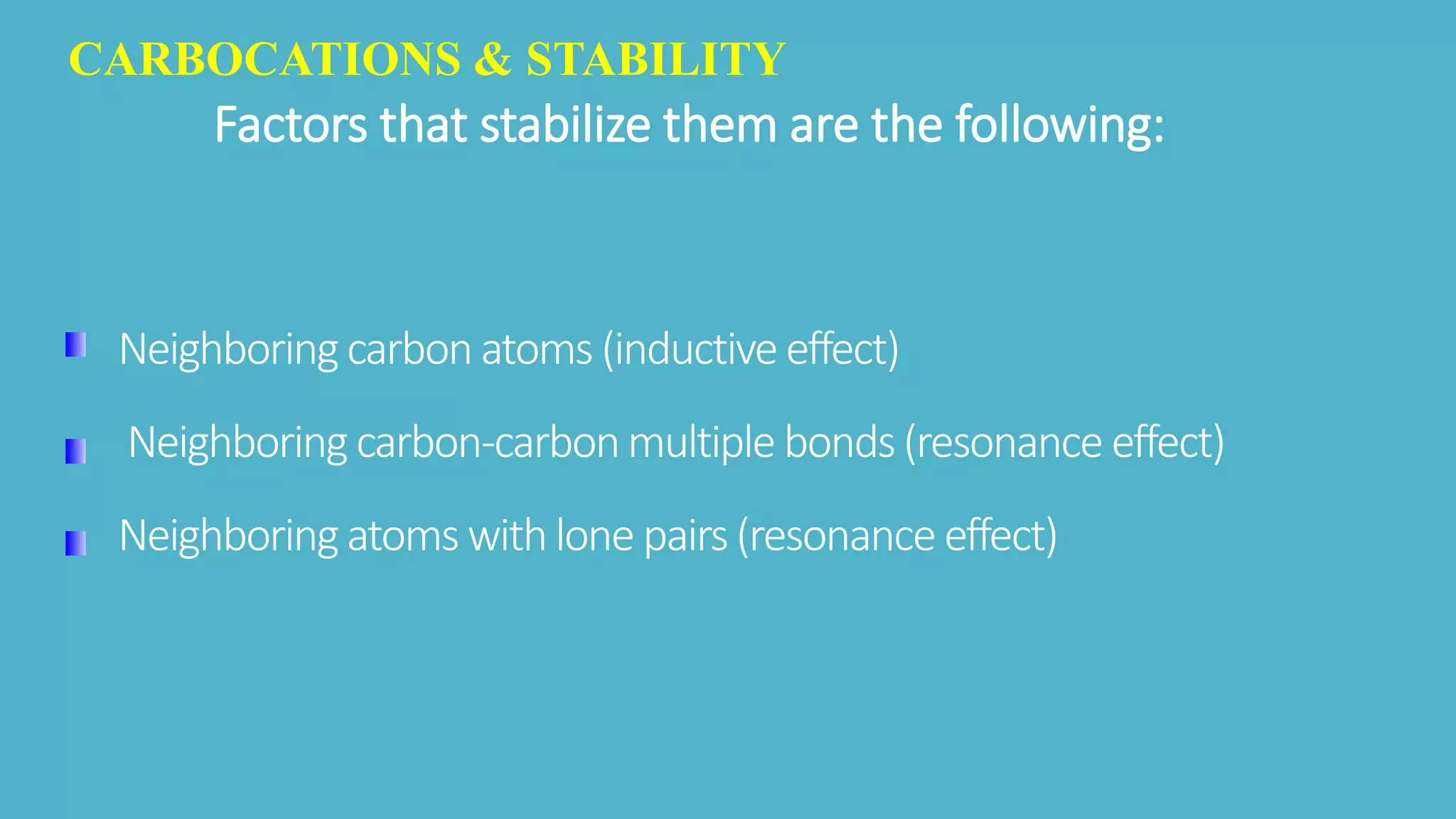 Carbocations and Their Stability | PPTX | Chemistry | Science
