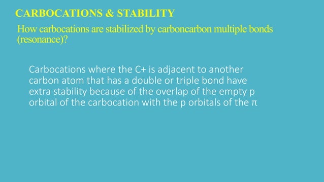 Carbocations and Their Stability | PPTX | Chemistry | Science