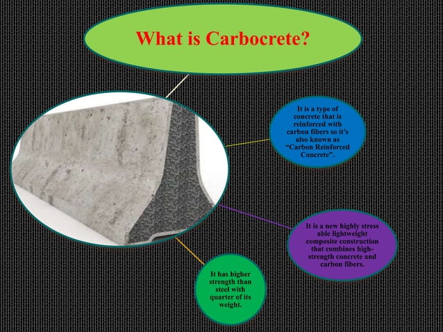 Carbon Fiber Reinforcement OR Carbocrete | PPT