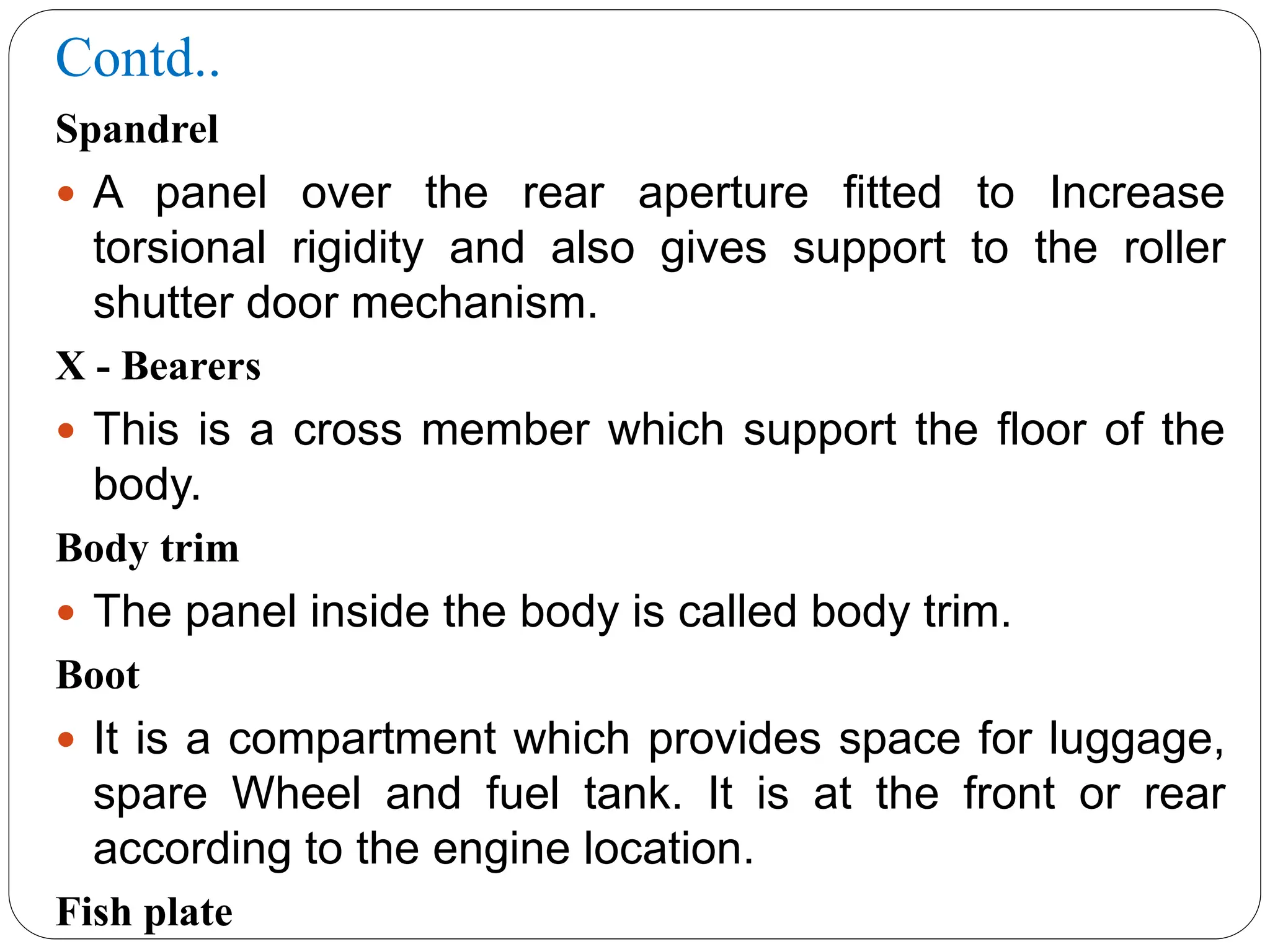 car body terminology, Drip moulding, Door trim | PPT
