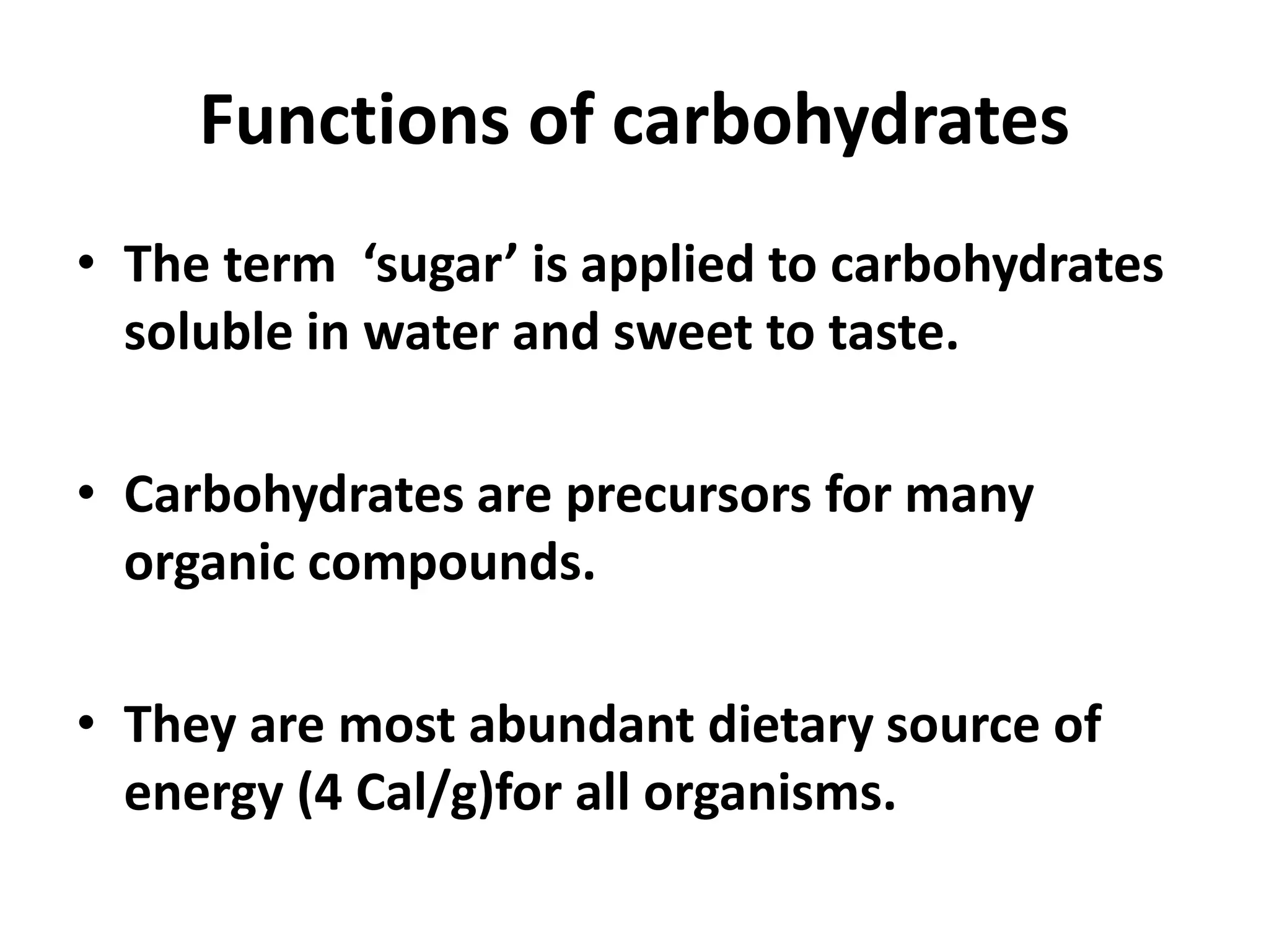 Carbohyadrates | PPTX
