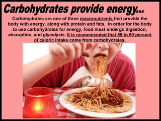 Carbohydrates effect on human body health | PPT