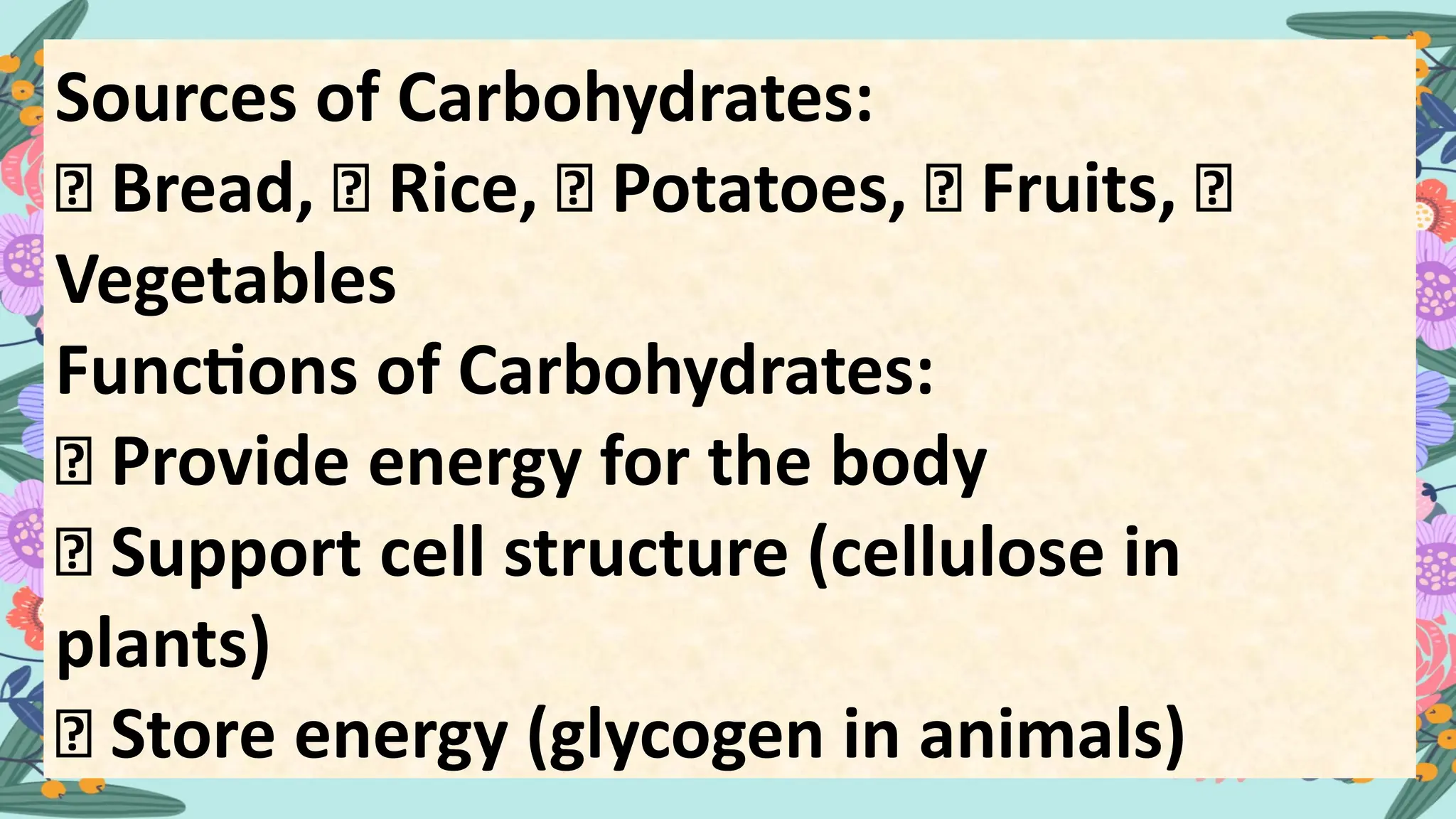 carbohydrates food molecules in our body.pptx