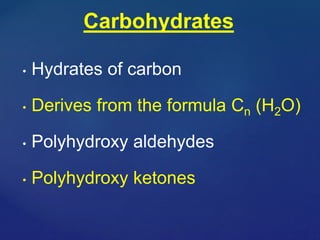 Carbohydrate ,types and importance | PPTX
