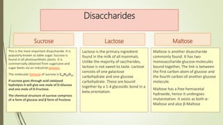 Carbohydrate | PPTX