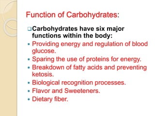 Carbohydrate | PPT