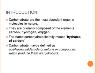 CARBOHYDRATE.pptx | Chemistry | Science