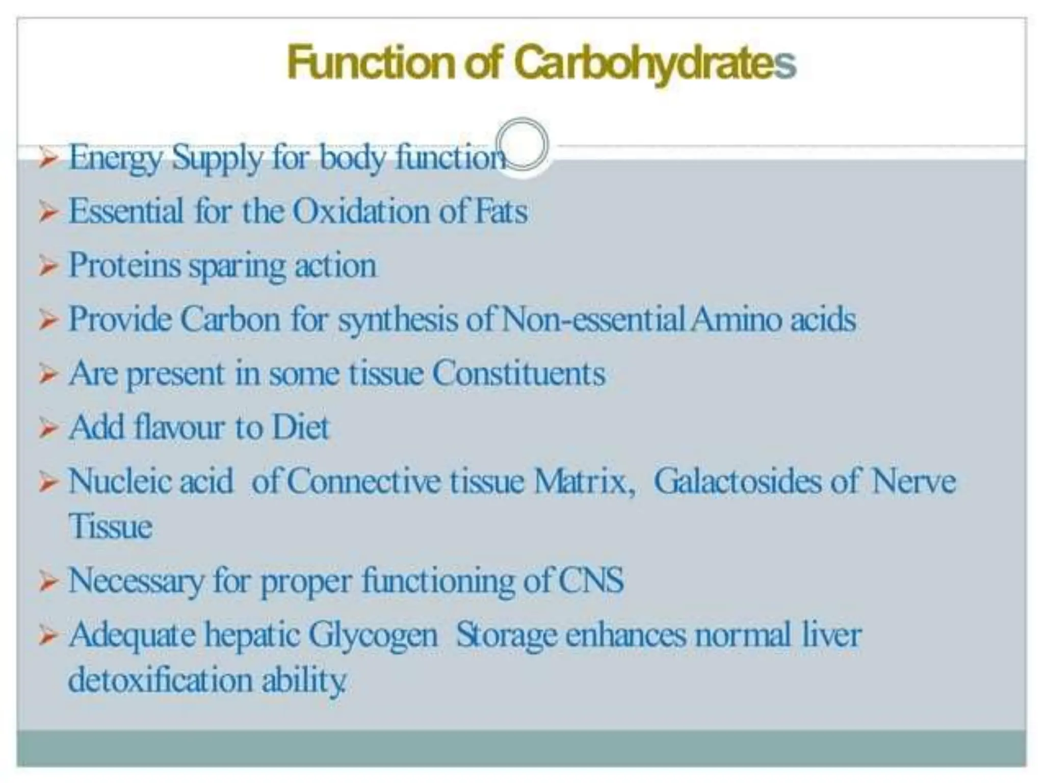 Carbohydrate Classification Function Pptx Free Download