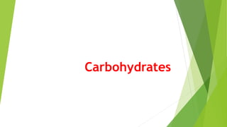 carbohydrate , glucose, fructose and it's application of these ...