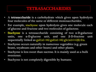 Carbohydrate oligosaccharides | PPTX