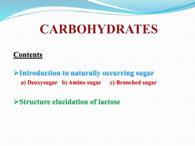 Carbohydrate paper iii | PPT