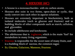Carbohydrate property, classification and function | PPTX