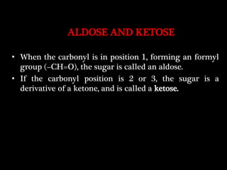 Carbohydrate property, classification and function | PPT