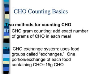 Carbohydrate Counting | PPTX