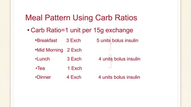 Clinical approach Carbohydrate Counting.pptx | Endocrine and Metabolic ...