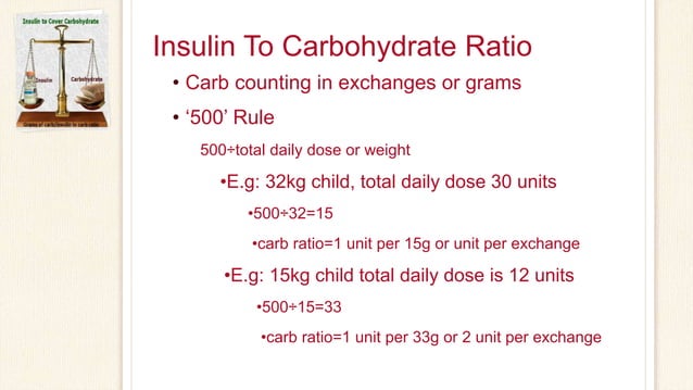 Clinical approach Carbohydrate Counting.pptx | Endocrine and Metabolic ...