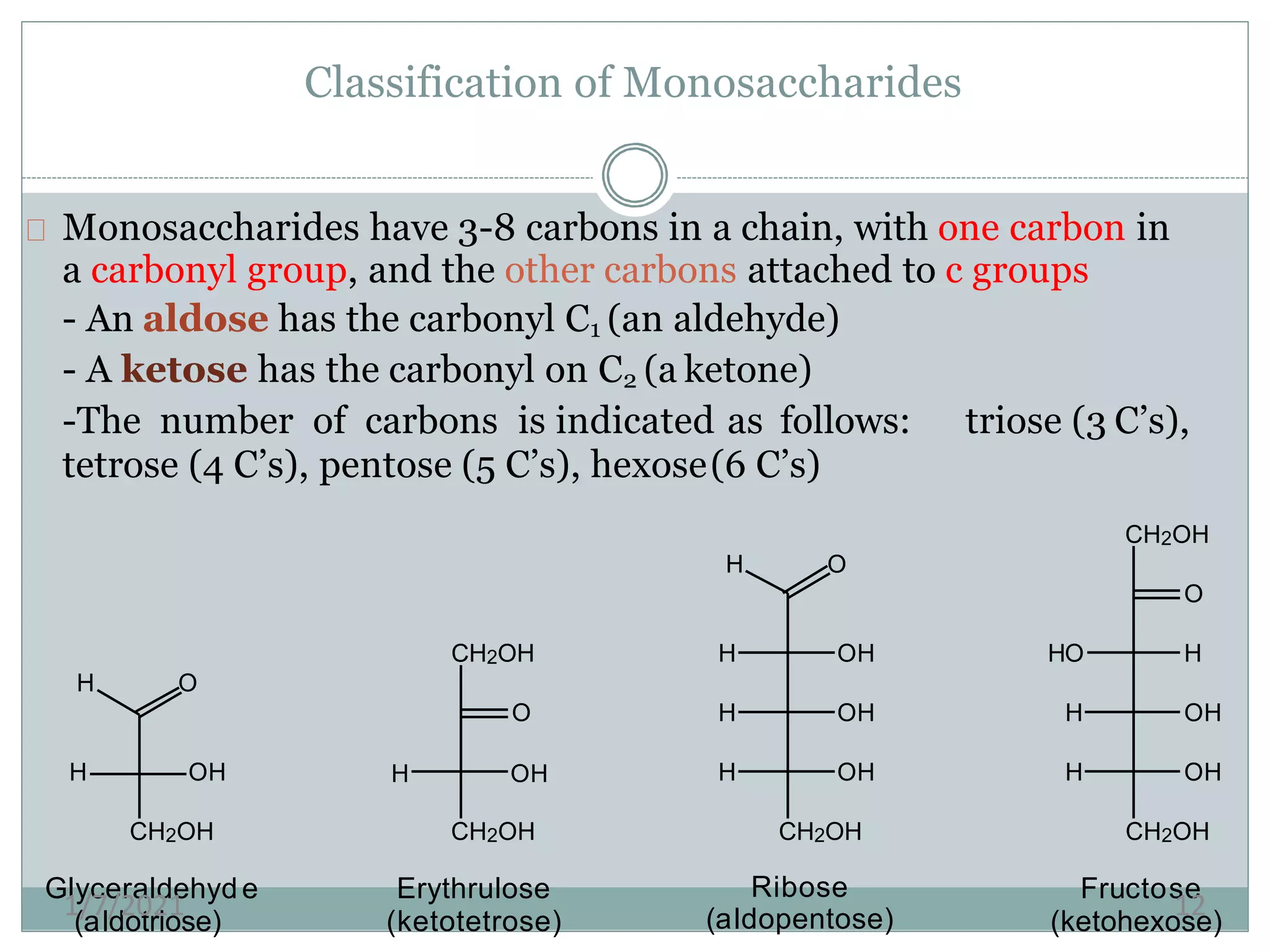 Carbohydrate( classification,strucure, properties, qualitative test ...