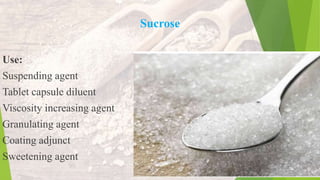 Carbohydrate derivatives as pharmaceutical excipients | PPTX