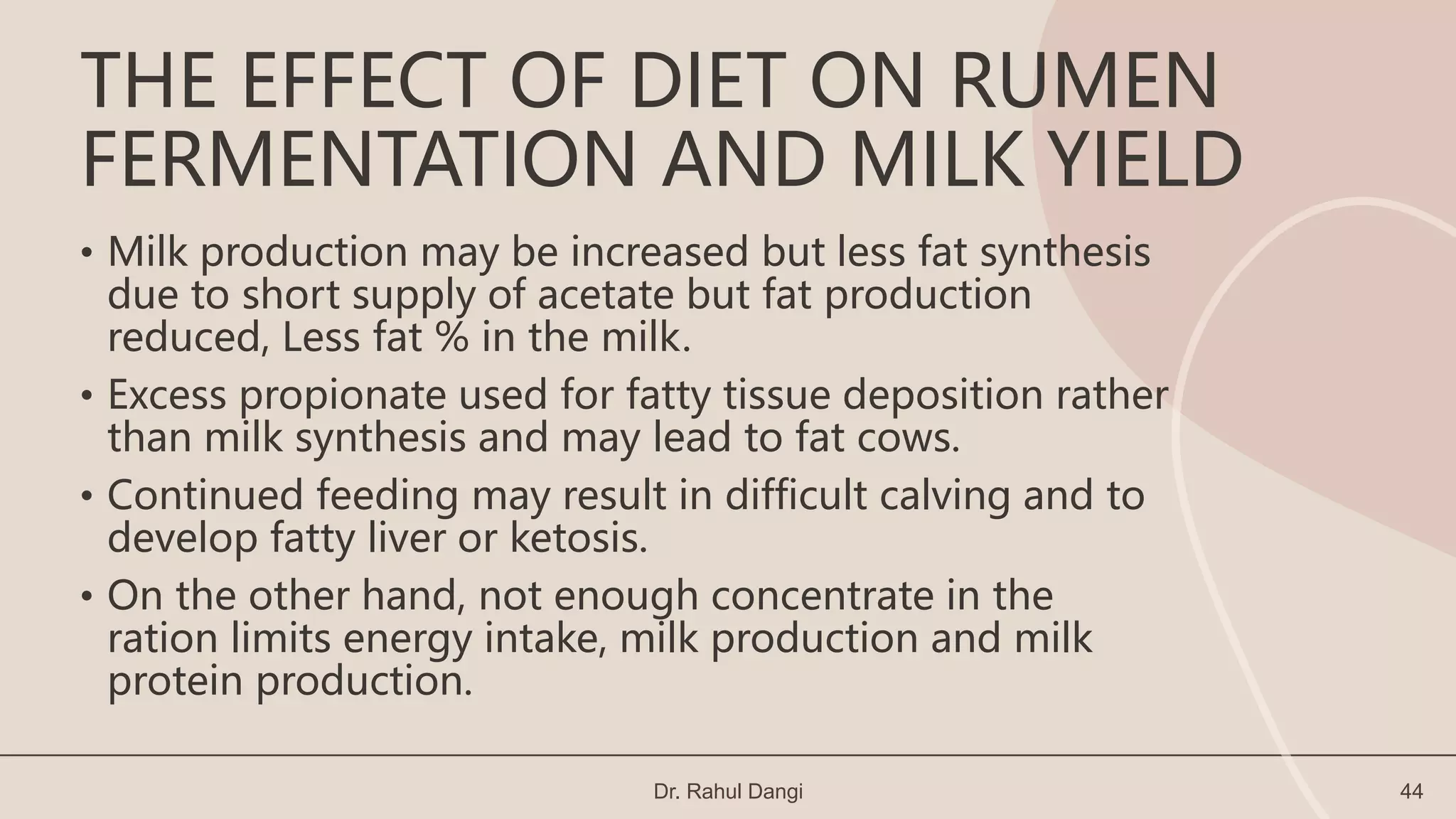 Carbohydrate digestion and metabolism in Ruminants Carbohydrate ...