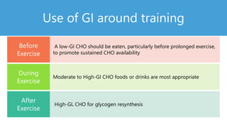 Carbohydrate for exercise | PPTX