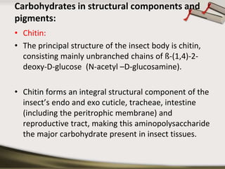 Role of carbohydrates in insect nutrition | PPTX