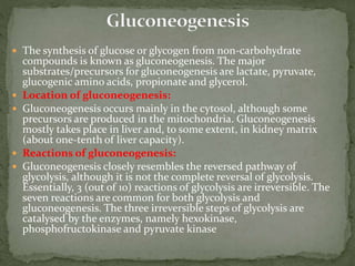 Carbohydrate metabolism | PPTX