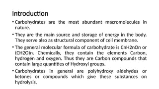 Carbohydrate Metabolism. For human Biochemistry | PPTX
