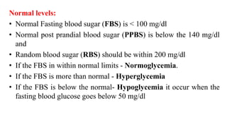 Carbohydrate Metabolism Regulation of blood glucose and disorders ...