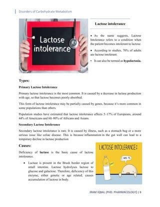 disorders of Carbohydrate metabolism | PDF