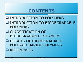 Carbohydrate polymers | PPT