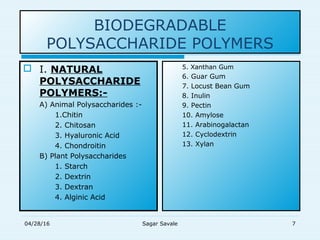 Carbohydrate polymers | PPT
