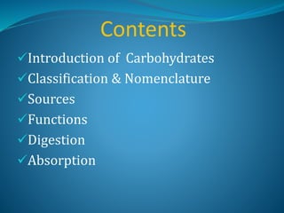 Carbohydrate ppt | PPT