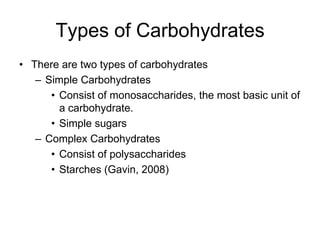 Carbohydrate presentation | PPTX
