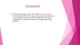 Eicosanoids | PPT