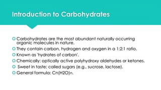Carbohydrates |PPTX |Chemistry| Science by Aaquib parvez | PDF