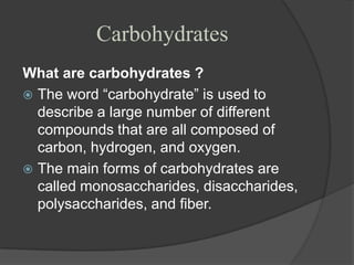 Carbohydrates | PPTX