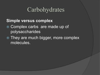Carbohydrates | PPTX
