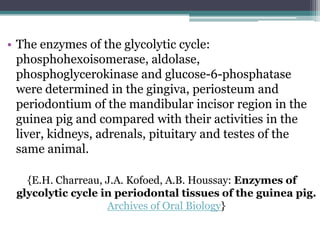 Carbohydrates and glycolytic pathway.. periodontics | PPTX