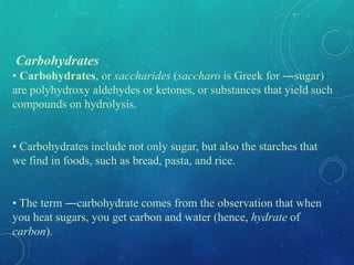 Carbohydrates | PPT
