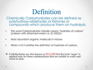 Carbohydrates | PPT