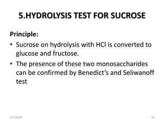 Carbohydrates analysis | PPTX