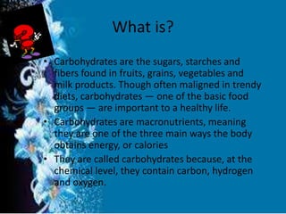 Carbohydrates | PPT