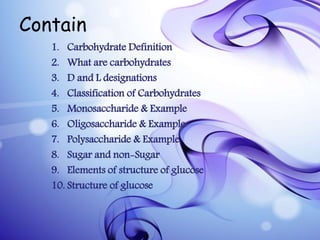 Carbohydrates | PPTX