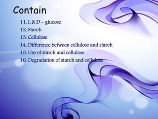 Carbohydrates | PPTX