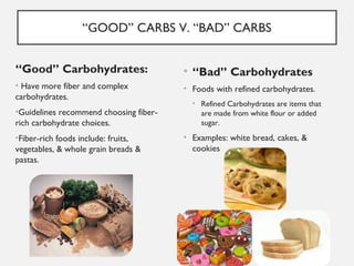 Examples Of Bad Carbohydrates