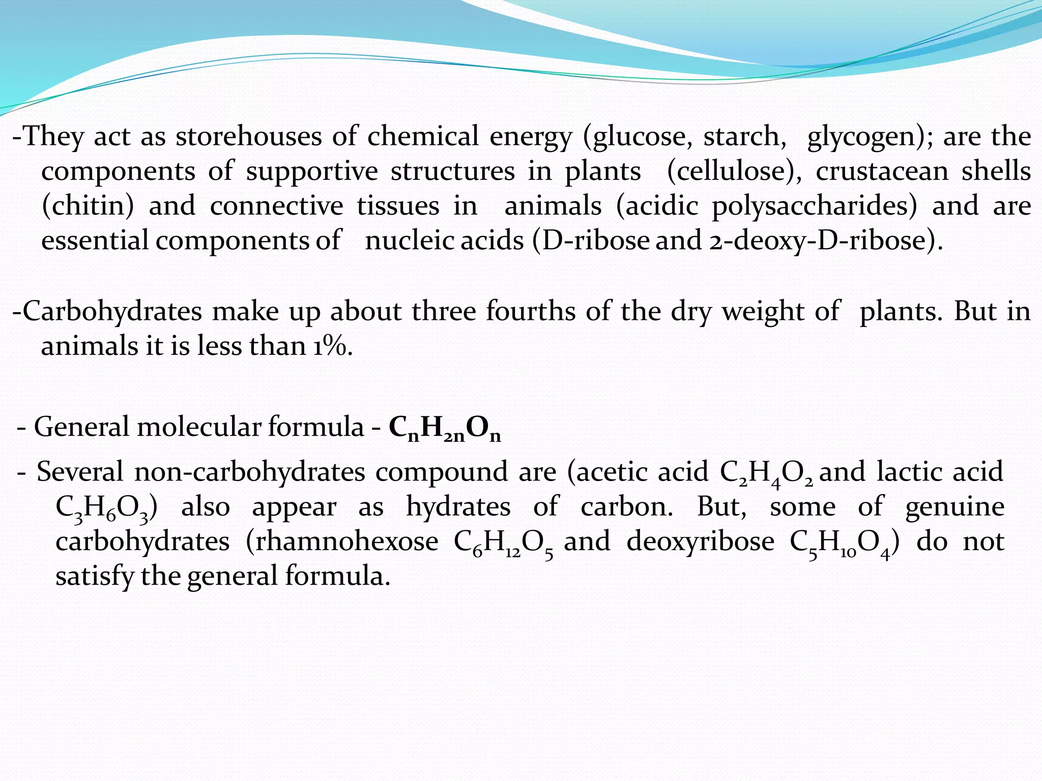 Introduction to Carbohydrates and its Chemistry | PPTX
