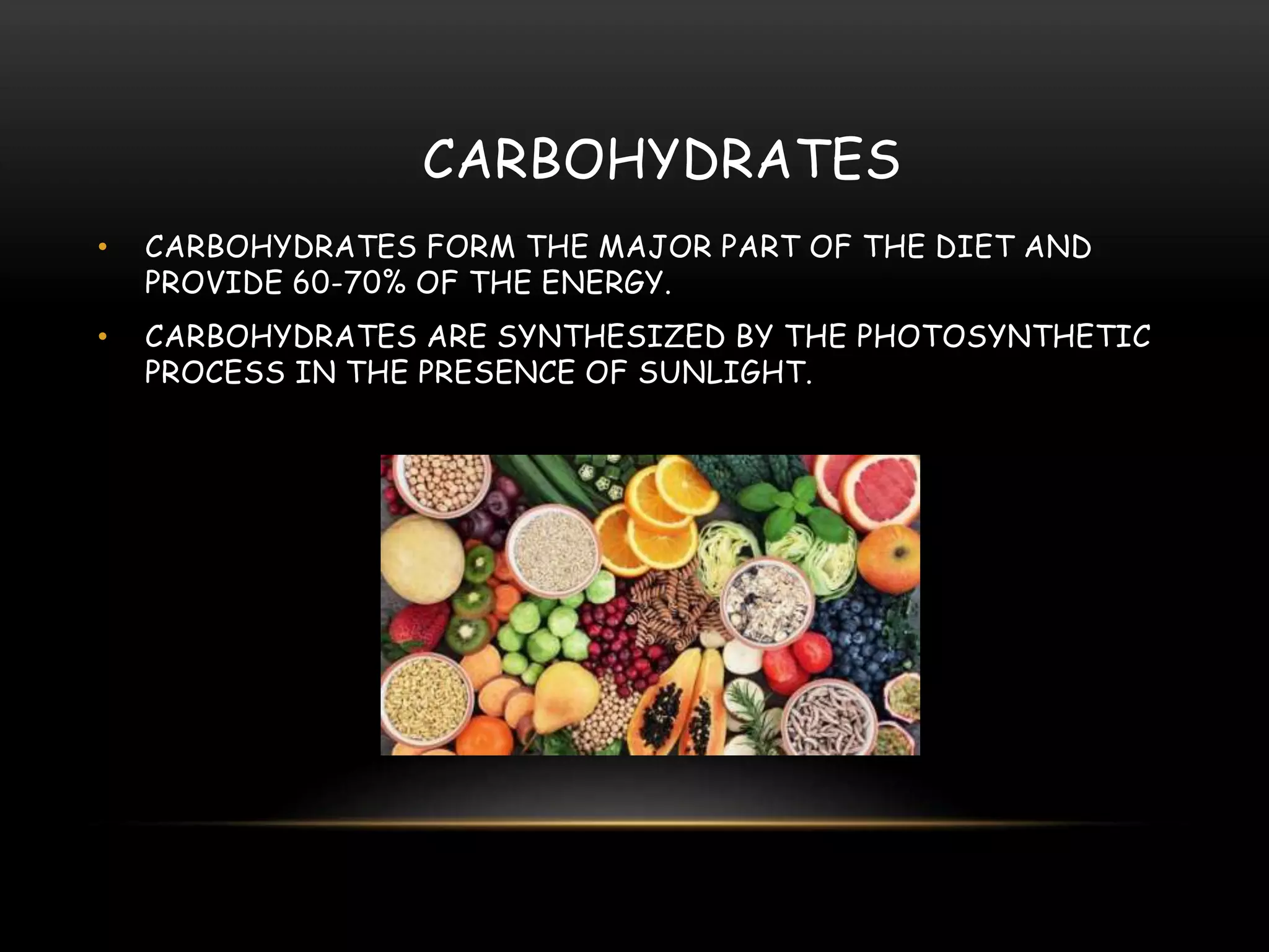 Carbohydrates IN FOOD | PPTX